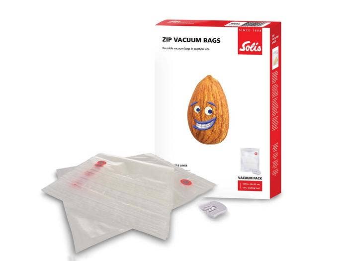 Solis ziplock-vacuümzakken - 26 x 35 cm (10 stuks) – Solis Benelux B.V.